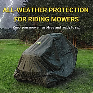 Riding Lawn Mower Cover Waterproof Outdoor, Riding Mower Cover, Riding Lawnmower Cover Waterproof Heavy Duty, Lawn Tractor Cover, Waterproof Lawn Mower Cover Waterproof Heavy Duty, Tractor Mower Cover