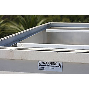 Bird Barrier Bird-Shock Flex-Track – 50ft Low Profile Electrified Track Bird Deterrent – Flexible PVC Strips with Stainless Steel Braid – Bird Repellent for Roofs, Parapets, Ledges - Sign Red