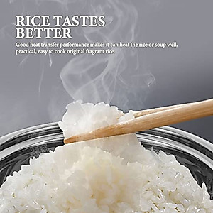 UPKOCH Inner Cooking Pot 2L Stainless Steel for Rice Cooker and Instant-pot Use Rice Cooker Liner Rice Cooking Container Rice Maker Accessories for Rice Maker Cooker