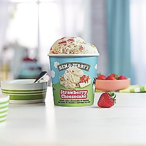 Ben & Jerry's Ice Cream Strawberry Cheesecake Non-GMO 16 oz