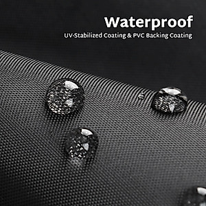 FORSPARK Outdoor Furniture Covers Waterproof, Heavy Duty Patio Chair Covers 2 Pack, Fits up to 29 W x 30 D x 36 H Inches-Grey & Black