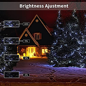 ZAIYW 4 Pack Battery Operated String Lights, 16.5 Ft Dark Green Wire 50 LED String Lights with Remote Timer 8 Modes Fairy Lights for Bedroom Party Patio Yard Garden Christmas Tree Decor (Cool White)