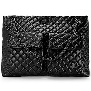 Badgley Mischka Diana Vegan Leather Tote Weekender Travel Bag