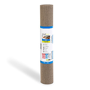 Smart Design Master Solid Grip Shelf Liner - 18 Inch x 4 Feet - Non Adhesive, Strong Grip Bottom, Easy Clean Kitchen Drawer, Cabinet, Cupboard Dresser Protector Cover, Non Slip Rubber Mat - Black