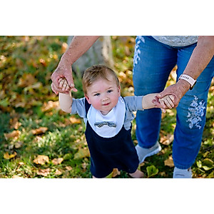 Gavvy Baby Bibs for Boys, Baby Bandana Bibs, Drool Bibs Baby Essentials for Newborn Boys, Cotton Bibs w/Waterproof Lining, Newborn Essentials Must Haves Baby Boys, Bow Tie Bibs