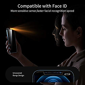 UNBREAKcable Privacy Screen Protector for iPhone 12 / iPhone 12 Pro, Shatterproof Tempered Glass [True 28°Anti Spy] [9H Hardness] [Easy Installation Frame] for iPhone 12,12 Pro 6.1 inch - 2 Pack