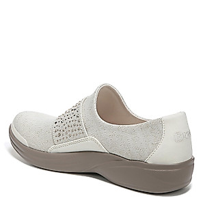 BZees Women's Pizazz Slip-On Loafer, Eggnog Sparkle, 9