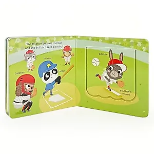 Let's Play Baseball! A Lift-a-Flap Board Book for Babies and Toddlers