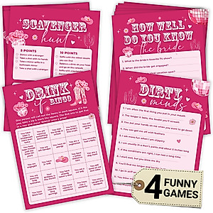 STOFINITY Funny Bachelorette Party Games - Bachelorette Games for Parties Scavenger Hunt, Bachelorette Bingo Card Games for Bridal Shower Games, Bach Games for Bachelorette Party Decorations