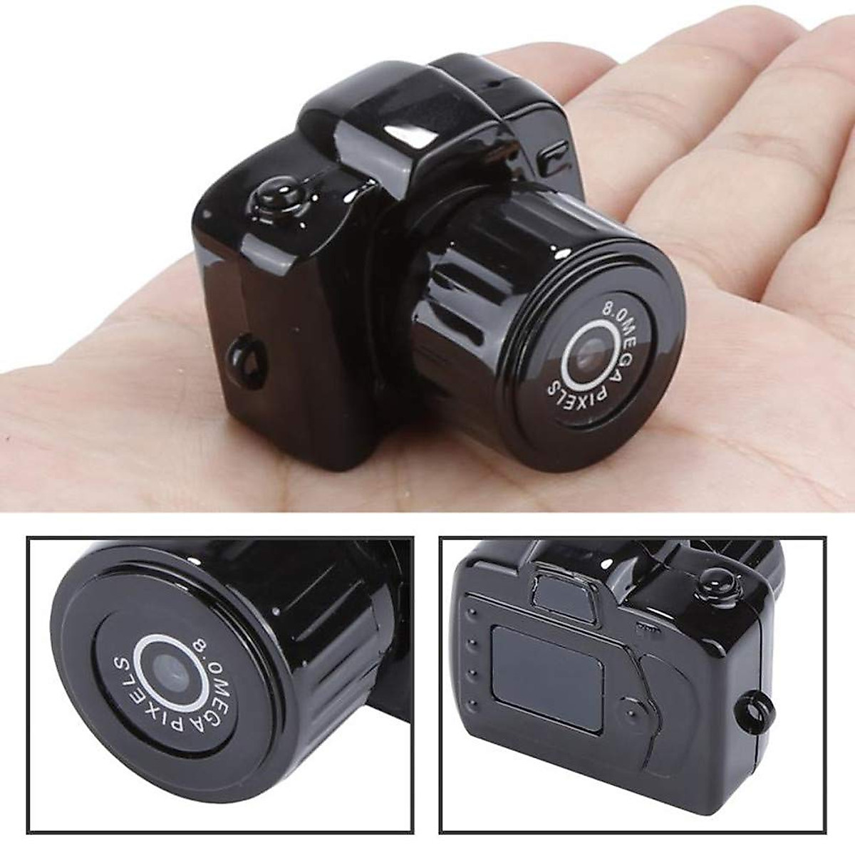 QEBIDUM Micro Mini DV DVR Camera Camcorder Video Cam for Webcam Helmet Bike Motorbike Hiking Sports