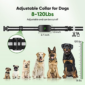 PFIXV Dog Shock Collar with 10 Levels Beep, 2680FT 4 Modes Electric Dog Training Collar with Remote, Waterproof E Collar Dog Shocker for Large Medium Dogs (8-120Lbs) Black
