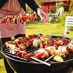 BEAU JARDIN Premium 18 Inch Charcoal Grill for Outdoor Cooking Barbecue Camping BBQ Coal Kettle Grill Tailgating Portable Heavy Duty Round with Thickened Grilling Bowl Wheels for Small Patio Backyard