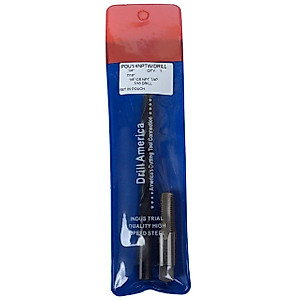 Drill America - POU1/4NPTW/DRILL 1/4" Carbon Steel NPT Pipe Tap and 7/16" High Speed Steel Drill Bit Set, POU Series