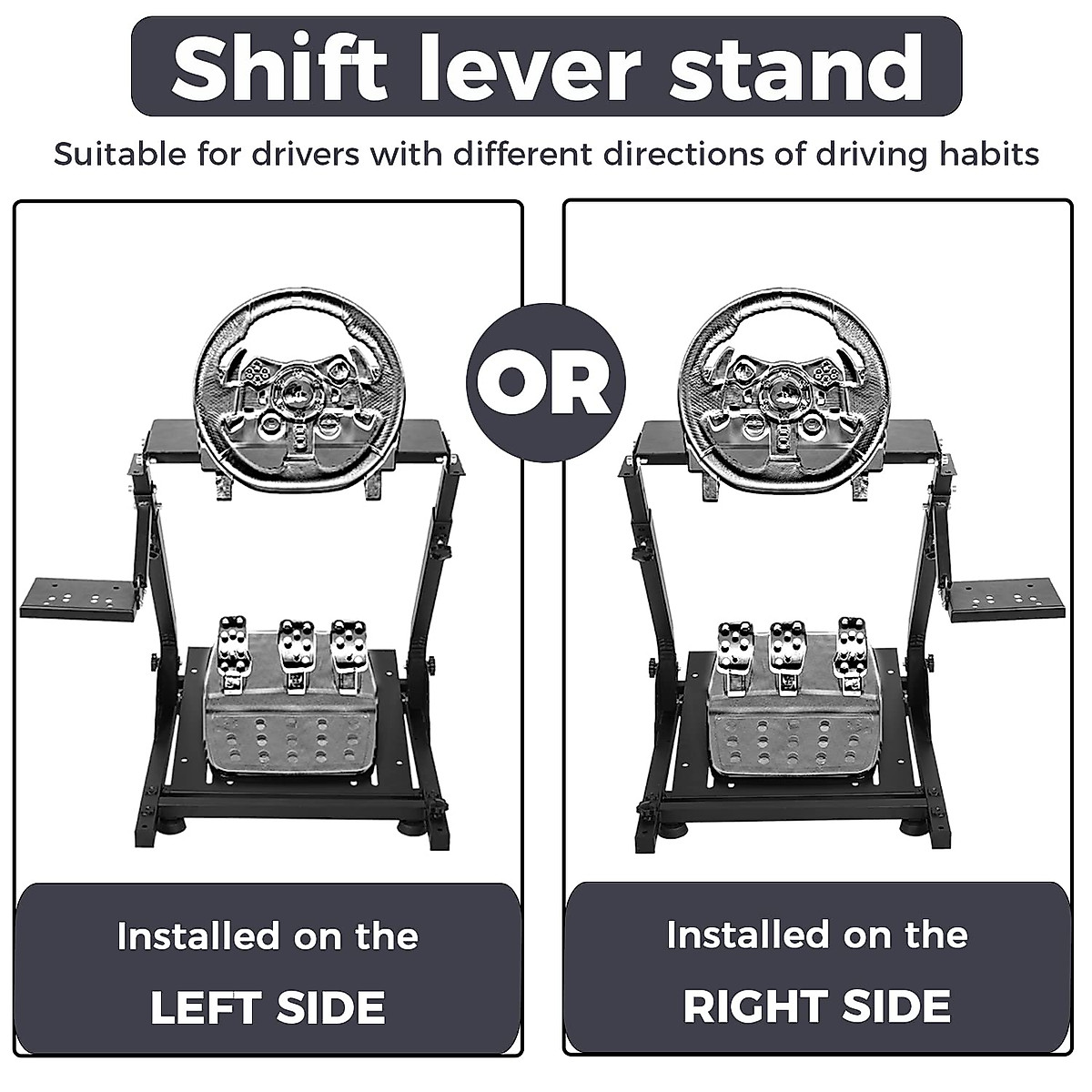 Hottoby Racing Simulaor Cockpit Aluminum Profile Truck Simulator with Red Seat&Monitor Frame Fit for Logitech/Thrustmaster/Fanatec G920,G923&T80 F1 Professional,No Handbrake,Pedals,Steering Wheel