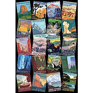 National Parks WPA Flexi Journal with Ribbon Marker (Printed in USA)