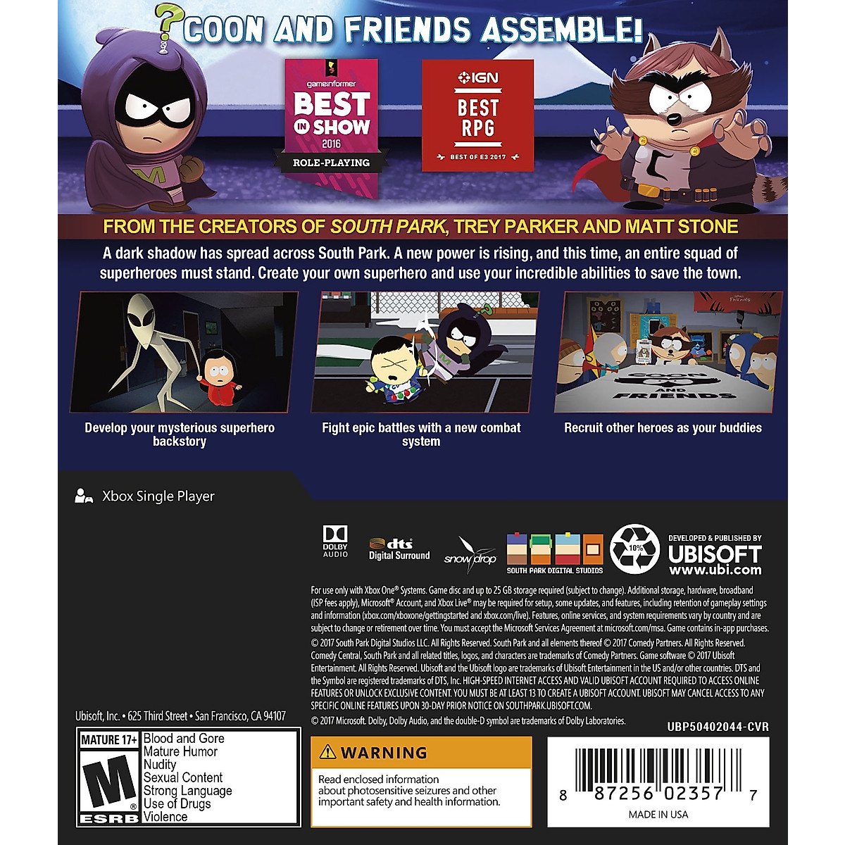 South Park: The Fractured But Whole SteelBook Gold Edition (Includes Season Pass subscription) - Xbox One