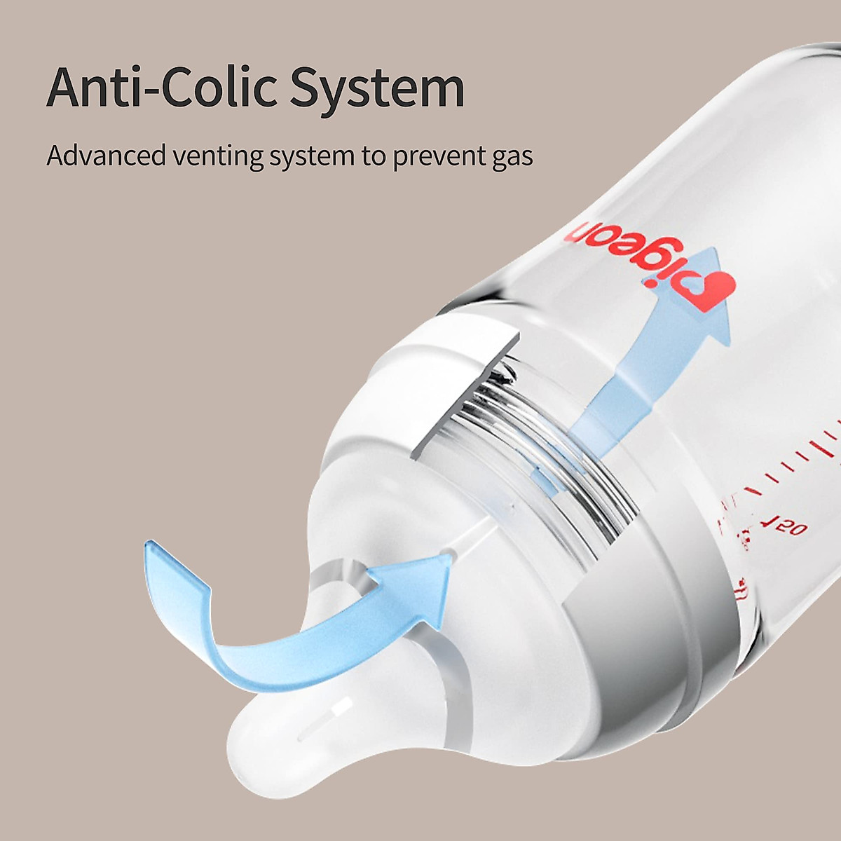 Pigeon Silicone Nipple (M), 3+ Months, 2 Counts