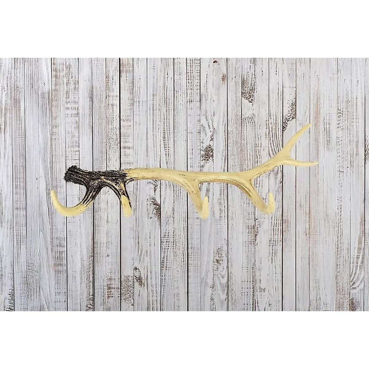 Rustic Decorative Faux Deer Antler Wall Mounted Wall Hanging Coat Hook (Large Size)