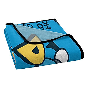 Northwest Donald Duck/Daisy Duck Micro Raschel Throw Blanket, 46" x 60", Lucky Duck