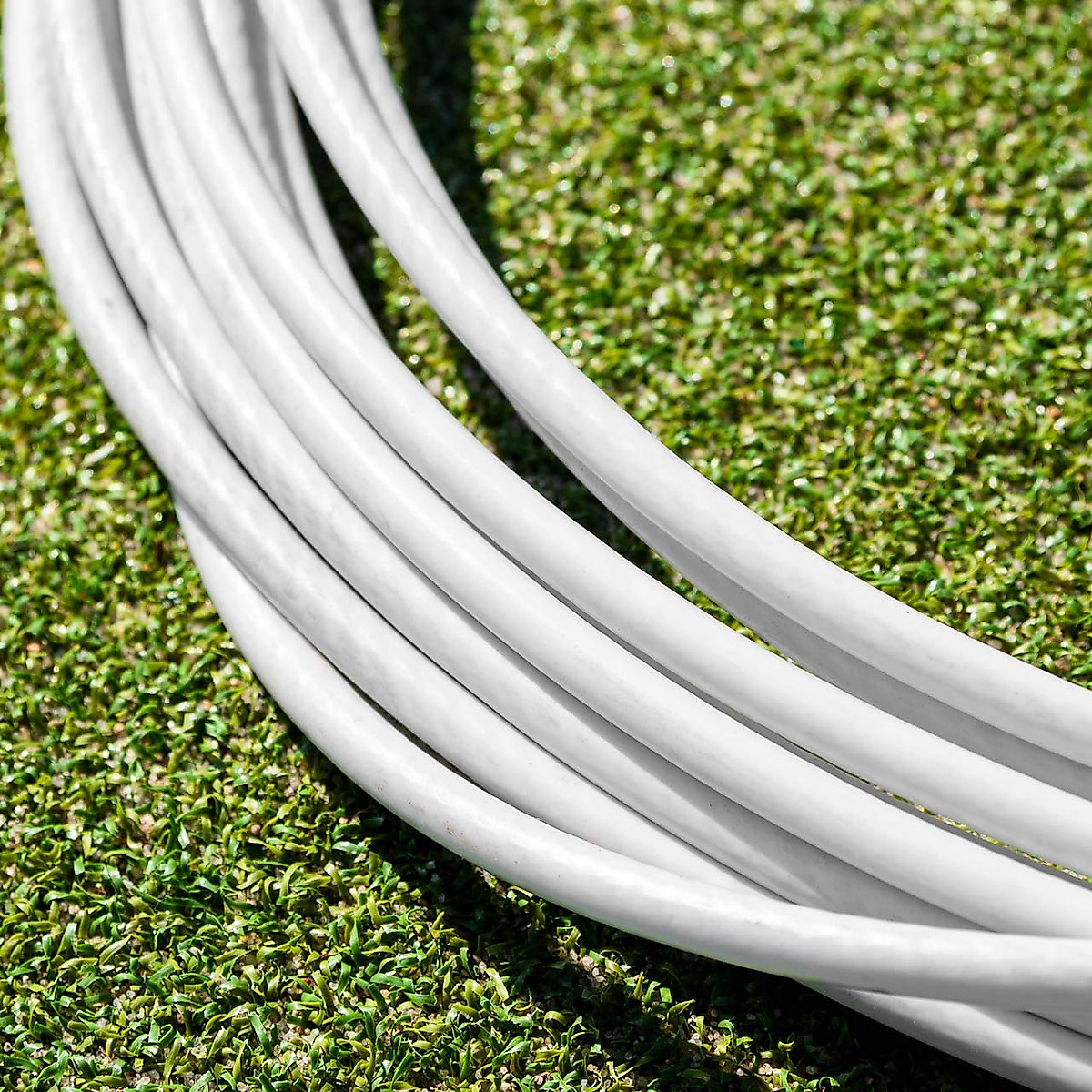 Tennis Net Headline Wire Cable [33ft or 42ft] | PVC Coated Steel Wire – All Tennis Posts (Loop & Pin, 42ft (Doubles))