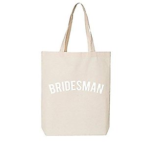 BRIDESMAN Cotton Canvas Tote Bag in Natural - One Size