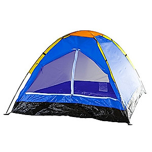 Wakeman M470039 2-Person Dome Tent for Camping with Carry Bag - Blue