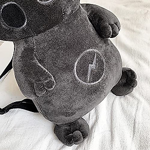 FJQSHA Cute Cartoon Pocket Children Women Backpack Shoulder Bags (Color : Black)