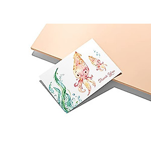 Twigs Baby Shower Thank You Cards - 12 Set - Thick, Blank Greeting Card Assortment With Envelopes - 5.5 x 4.25 In. All Occasion Stationery Paper - Made In USA