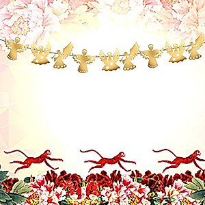 Tinksky Angel Paper Garland String Hanging Flag Christmas Wedding Party Decoration Baby Shower Event Supplies 3M