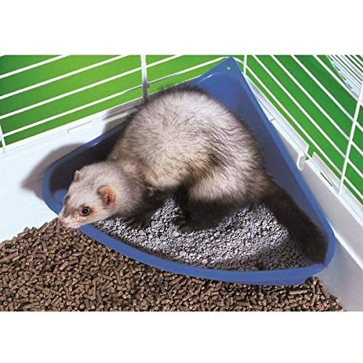 Savic Rody Toilet Corner Littler Pan for Rabbits, Ferrets and Other Small Animals (Pack of 1)