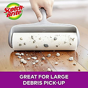 Scotch-Brite Pet Extra Sticky Large Surface Roller, Designed for Pet Hair, 60 Sheets
