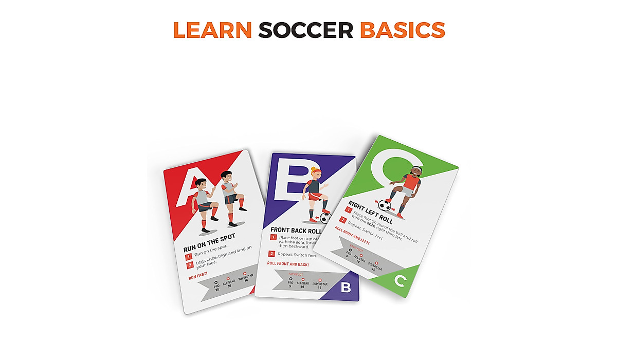 Kick Deck ABC: Youth Soccer Training Cards for Kids 4+