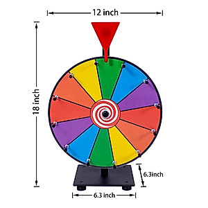 Hooomyai 12 Inch Heavy Duty Spinning Wheel
