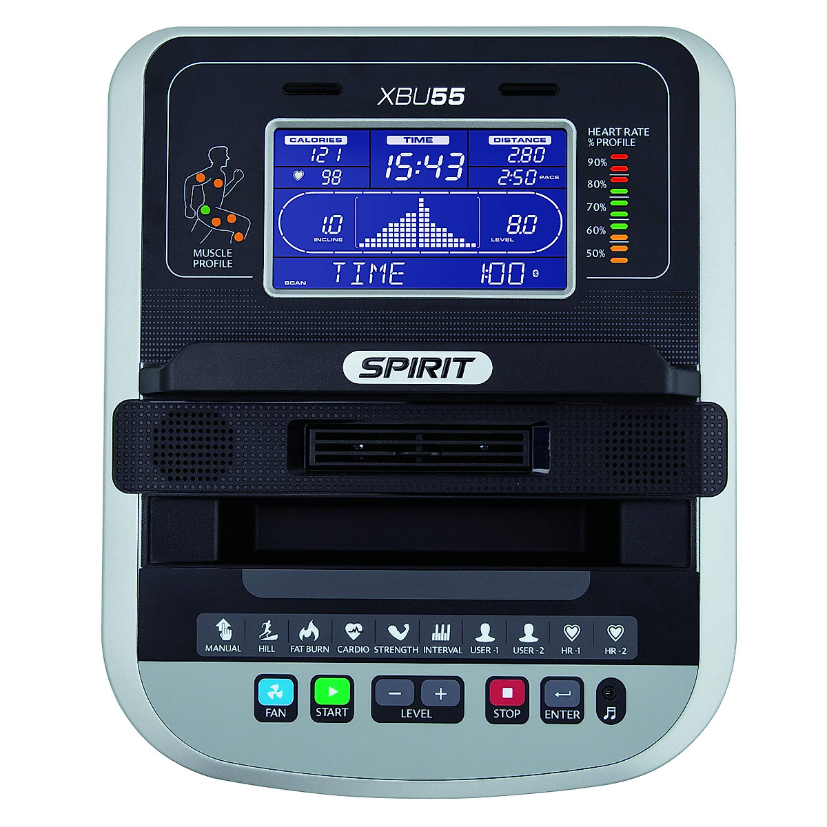 Spirit Fitness XBU55 Upright Bike