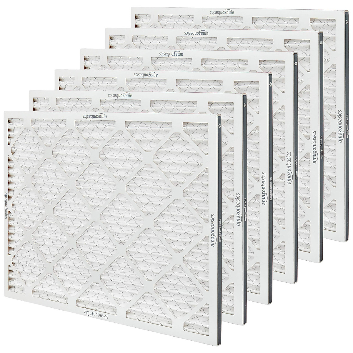 Amazon Basics Merv 11 AC Furnace Air Filter - 20'' x 25'' x 1'', 6-Pack