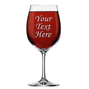 My Personal Memories, Personalized Wine Glass With Stem - Engraved with Your Custom Text