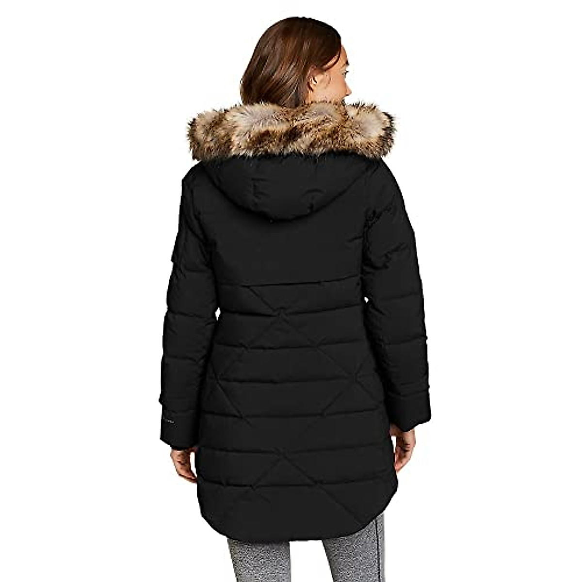 Eddie Bauer Women's Sun Valley Frost Down Parka, Black, Large