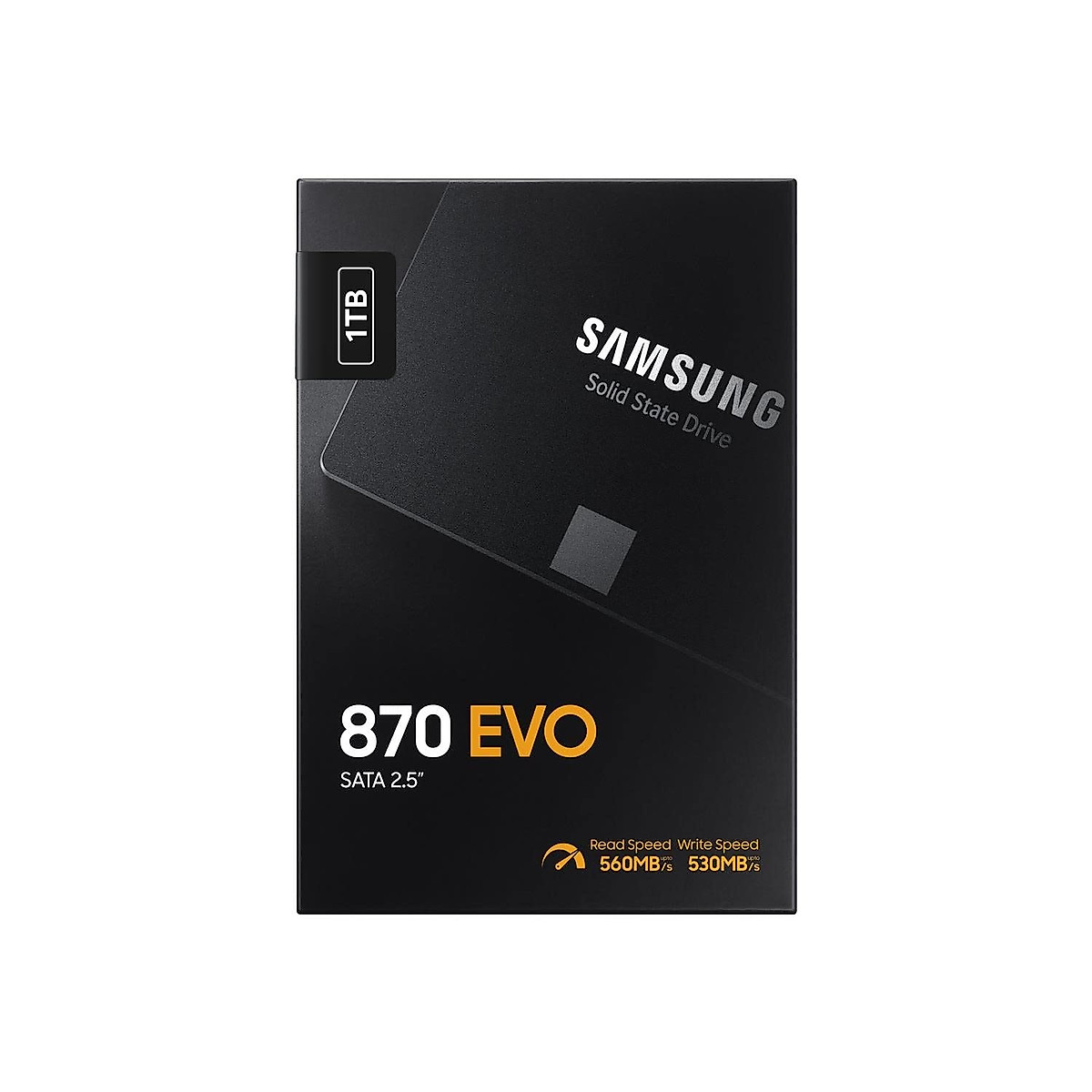 SAMSUNG SSD 870 EVO, 1 TB, Form Factor 2.5”, Intelligent Turbo Write, Magician 6 Software, Black (Internal SSD)