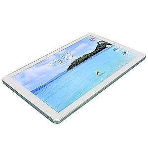 Haofy HD Tablet, Sensitive Touch Screen 4GB 64GB 100-240V 10.1 Inch Tablet 8MP 16MP Camera for Gaming (US Plug)