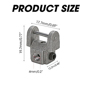 2Pcs Scroll Saw Blades Holders Conversion Kit, Universal Pin-Less Adapter Metal Upper/Lower Blade Clamp Holders Accessories Part, Suitable for Saw Blade Size 133 * 0.7 * 0.7 mm