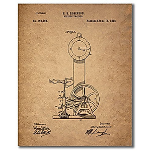 Workout Patent Prints - Set Of 4 Gym Decor Wall Art Photos - Weight Lifting Exercise Treadmill