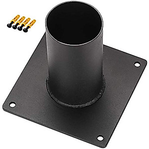 Straight Arm Wall Mount Bracket for Slip Fit Lights (2 3/8inch), Slip Fitter Tenon Adapter