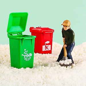 Garbage Truck Toys Recyclable Garbage Sorting, Inertia Car with Four Garbage Bins and Cards, Simulated Sounds and Lights, Learning Educational Toys for Boys and Girls 3,4,5,6 Years Old Birthday Gifts