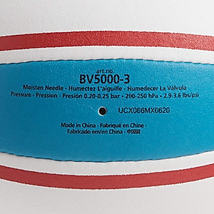 Molten Elite Beach Volleyball, Red/Blue, Hand-stitched Cover, Outdoor Use, 1 Year Warranty