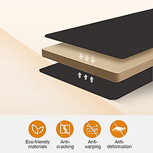 BARNER HOME 72"(Double 36") x 84" Sliding Barn Door, MDF, with Waterproof Surfac, DIY Assemble, Pre-drilled Barn Door Slab with Installation Hardware Kit, Black