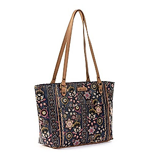 Sakroots Metro Tote Bag, Navy Tapestry World