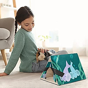 Y-DSIWX Guinea Pig Hideout House Bed, Cute Grass Fish Rabbit Cave, Squirrel Chinchilla Hamster Hedgehog Nest Cage