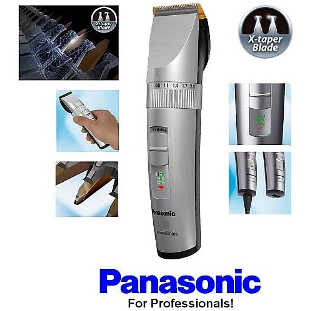 Panasonic - Tondeuse Professionnelle avec Lame X-Taper - ER-1511