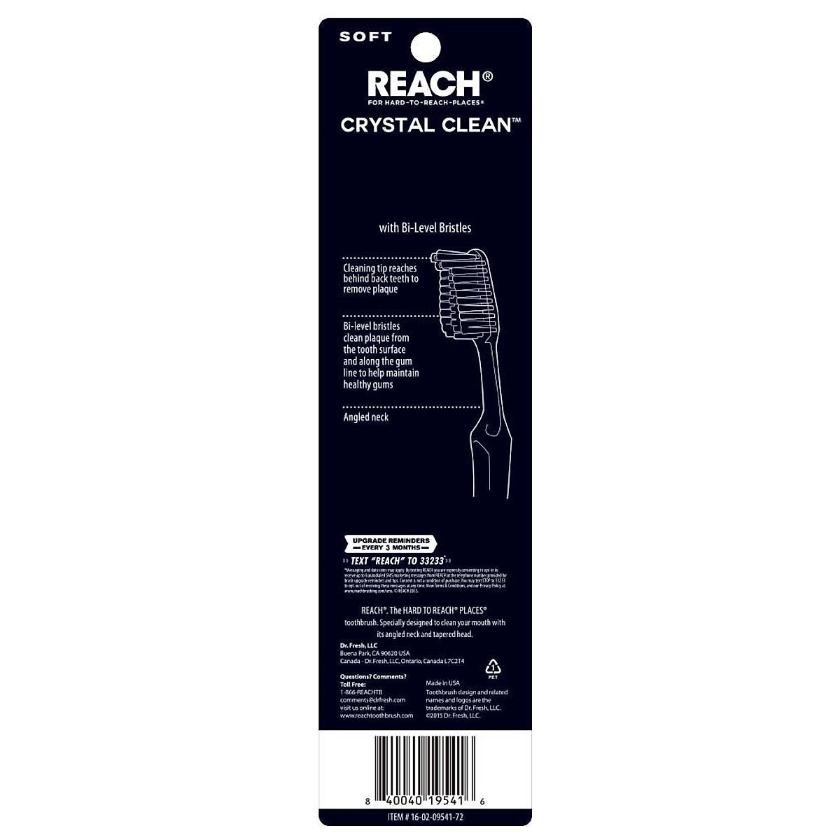 Reach Crystal Clean Soft Value Pack Adult Toothbrushes, 2 Count