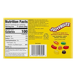 Wonka Jujyfruits Gummy candy, Assorted Gummy Candy, 5 Ounce Theater Candy Boxes (Pack of 12​)